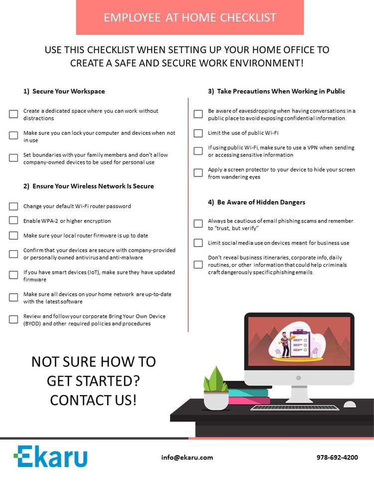 Work From Home - An Employee Checklist