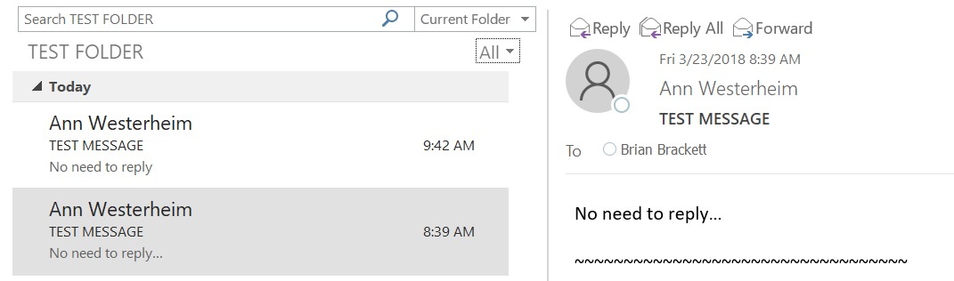 Help! Sent Items Folder in Outlook Only Shows My Name